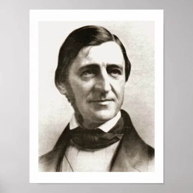 Ralph Waldo Emerson Portrait Poster | Zazzle