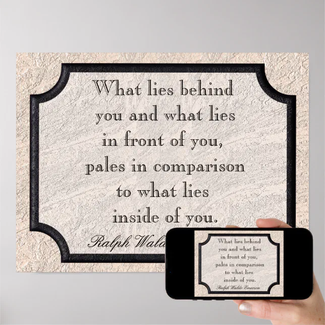 Ralph Waldo Emerson Poster | Zazzle
