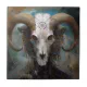 Ram Skull Surreal Fantasy Art Ceramic Tile | Zazzle