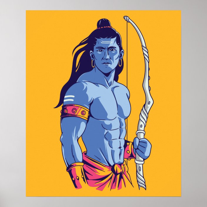 Rama Hindu Deity Poster | Zazzle.com