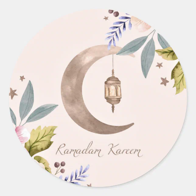 Ramadan Classic Round Sticker | Zazzle