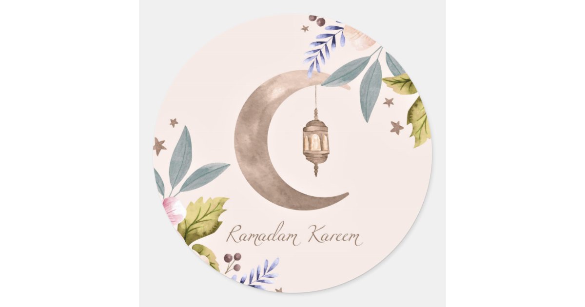 Ramadan Classic Round Sticker | Zazzle