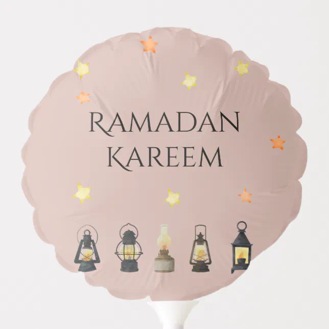 Ramadan Kareem Theme for Celebration Balloon | Zazzle
