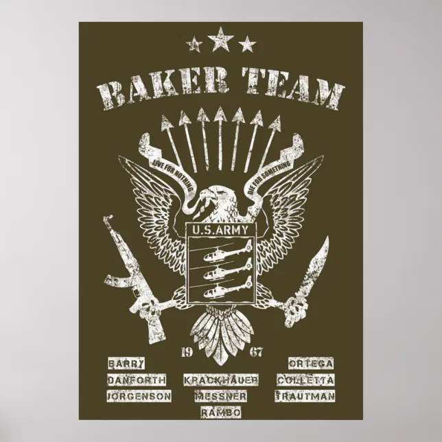 Rambo Baker Team Poster | Zazzle