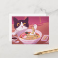 Ramen Cat Postcard | Zazzle
