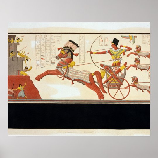 Ramesses II (1279-13 BC) at the Battle of Kadesh, Poster | Zazzle.com