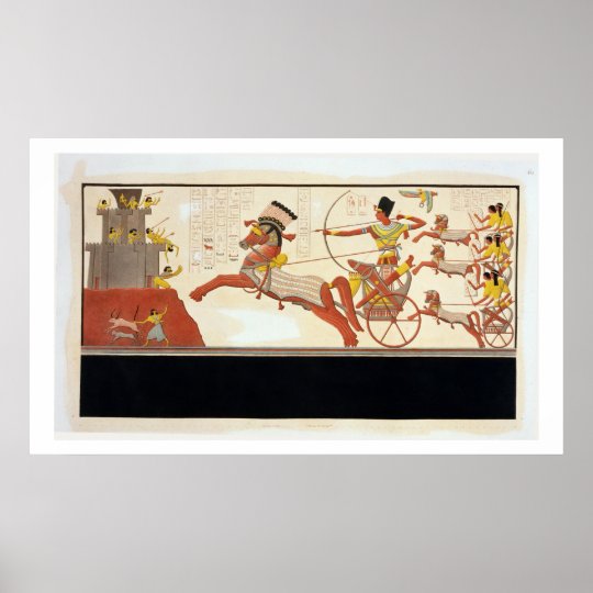 Ramesses II (1279-13 BC) at the Battle of Kadesh, Poster | Zazzle.com