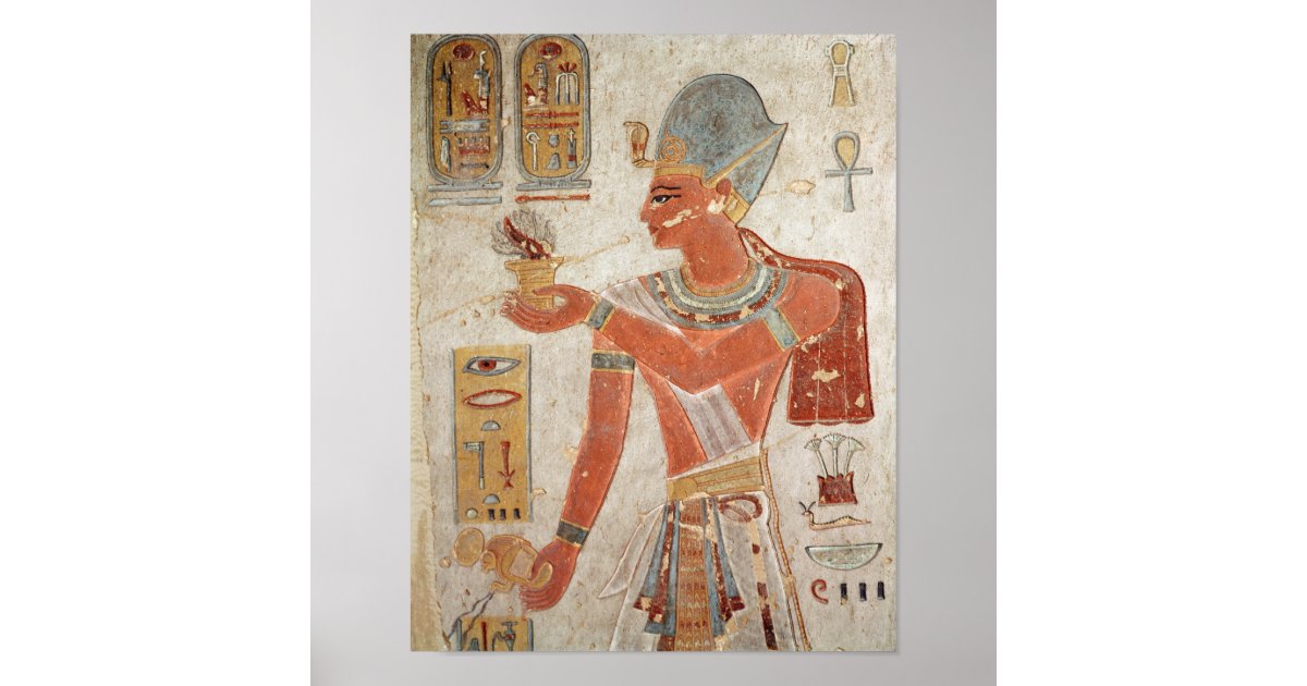 Ramesses III in battle dress Poster | Zazzle