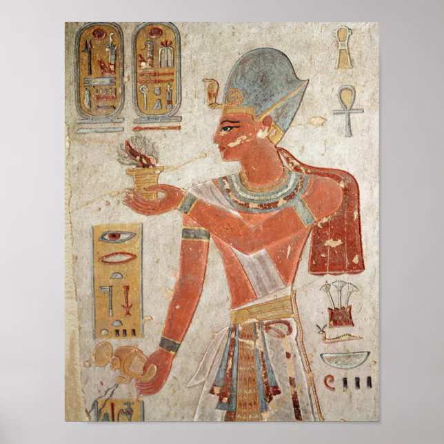 Ramesses III in battle dress Poster | Zazzle