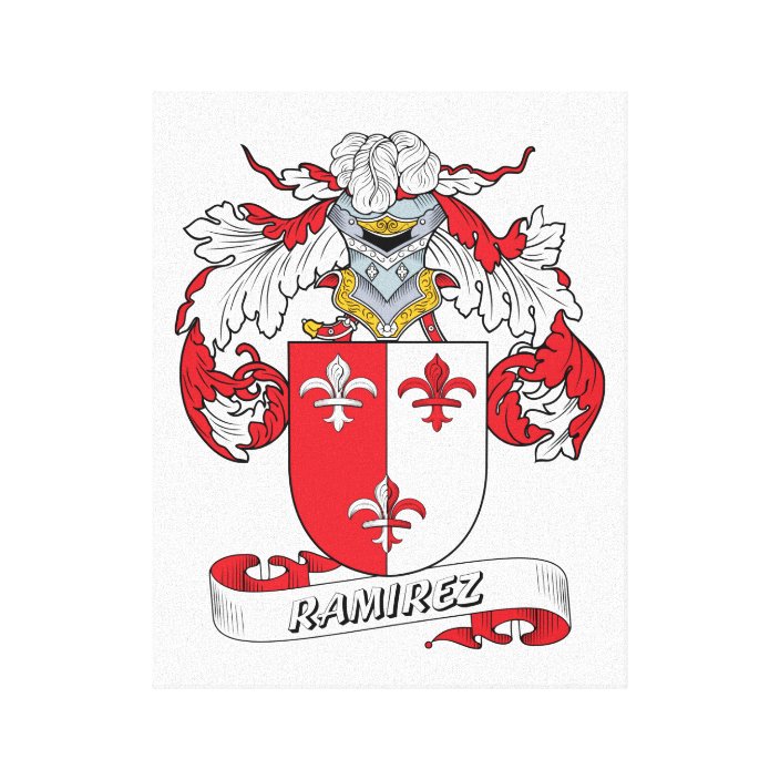 Ramirez Family Crest Canvas Print | Zazzle.com