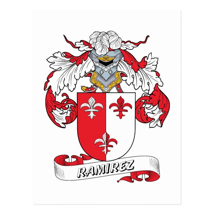 Ramirez Family Crest Postcard | Zazzle.com