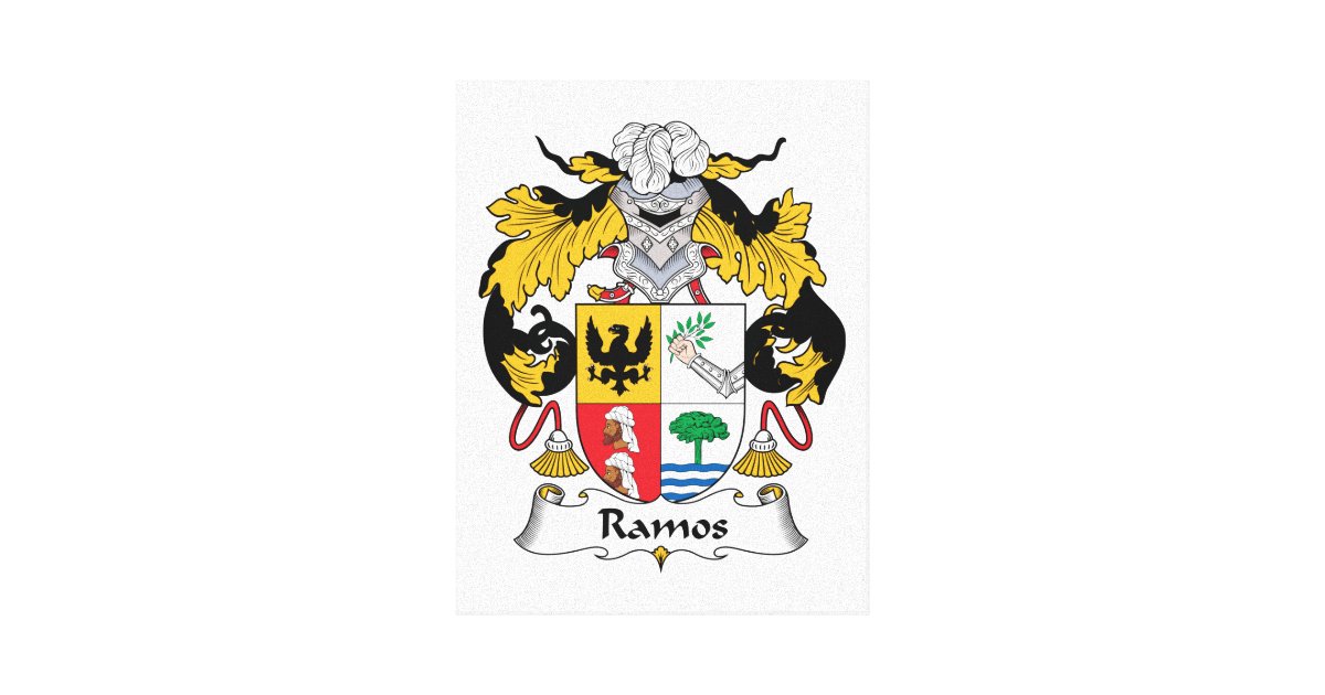 Ramos Family Crest Canvas Print | Zazzle