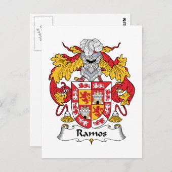 Ramos Family Crest Postcard | Zazzle