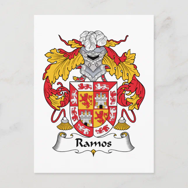 Ramos Family Crest Postcard | Zazzle
