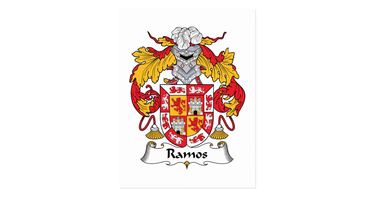 Ramos Family Crest Postcard | Zazzle.com