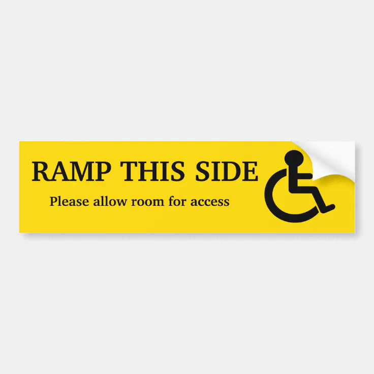 Ramp Access Sticker | Zazzle