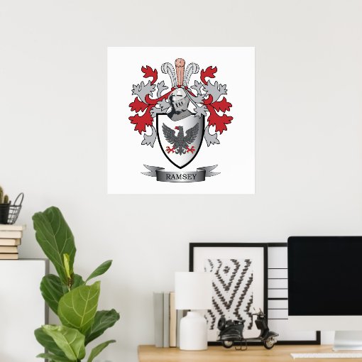 Ramsey Family Crest Coat of Arms Poster | Zazzle