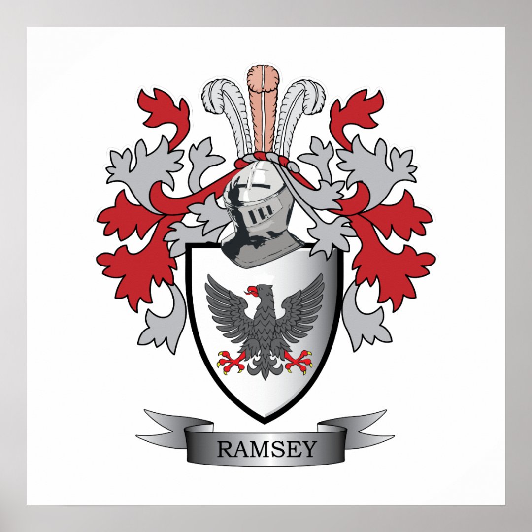 Ramsey Family Crest Coat of Arms Poster | Zazzle