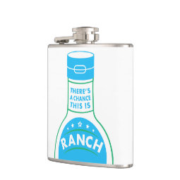 Ranch Dressing Lovers Funny Flask | Zazzle
