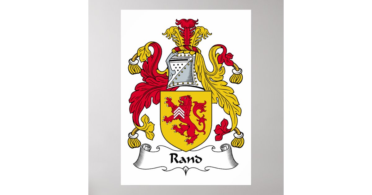 Rand Family Crest Poster | Zazzle