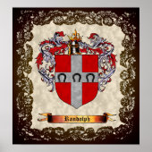 Randolph Coat of Arms Poster | Zazzle
