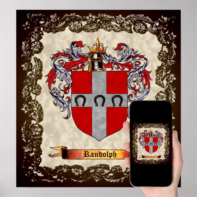 Randolph Coat of Arms Poster | Zazzle
