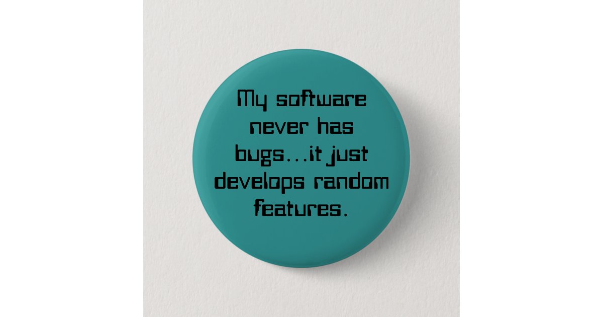 Random Features Button | Zazzle