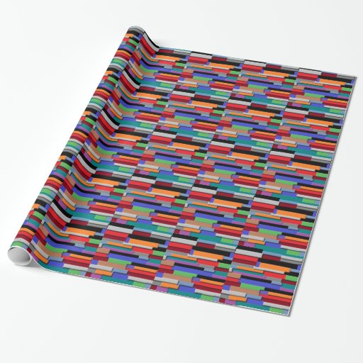 Random Lines Wrapping Paper | Zazzle