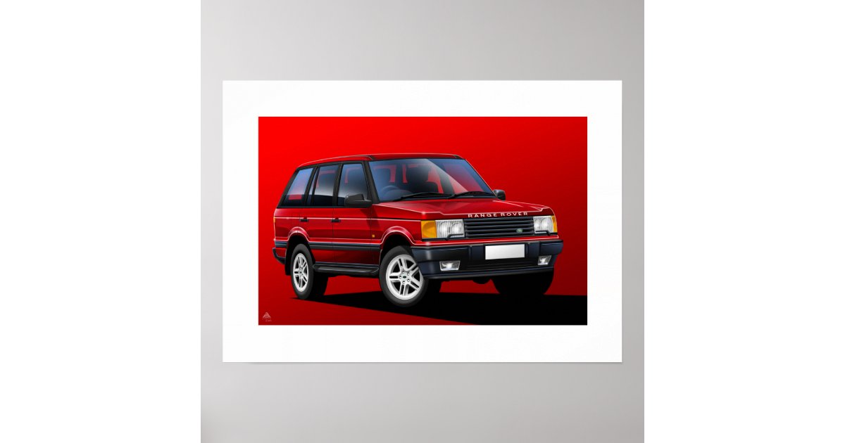 Range Rover P38 Poster Illustration | Zazzle