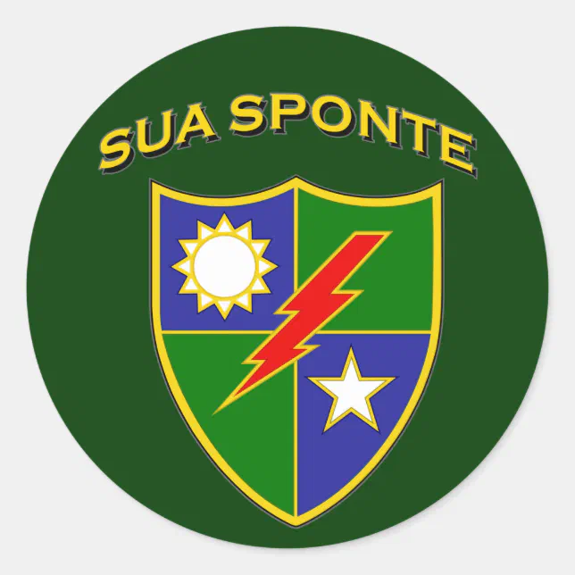 Ranger crest - Sua Sponte Classic Round Sticker | Zazzle