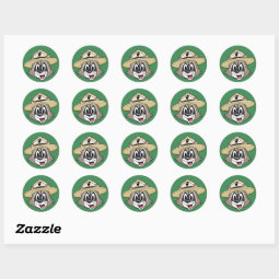 Ranger Rick | Ranger Rick Face Classic Round Sticker | Zazzle