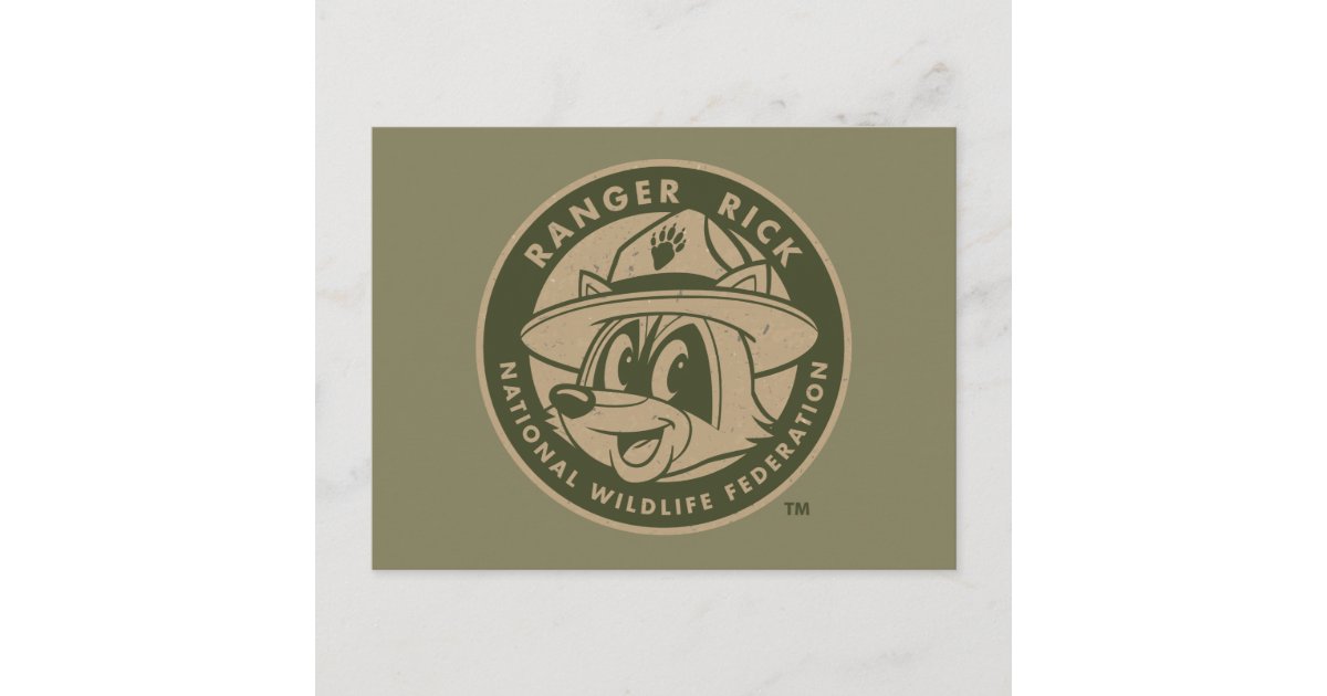 Ranger Rick | Ranger Rick Khaki Logo Postcard | Zazzle