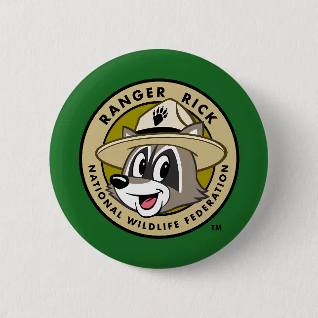 Ranger Rick | Ranger Rick Logo Pinback Button | Zazzle