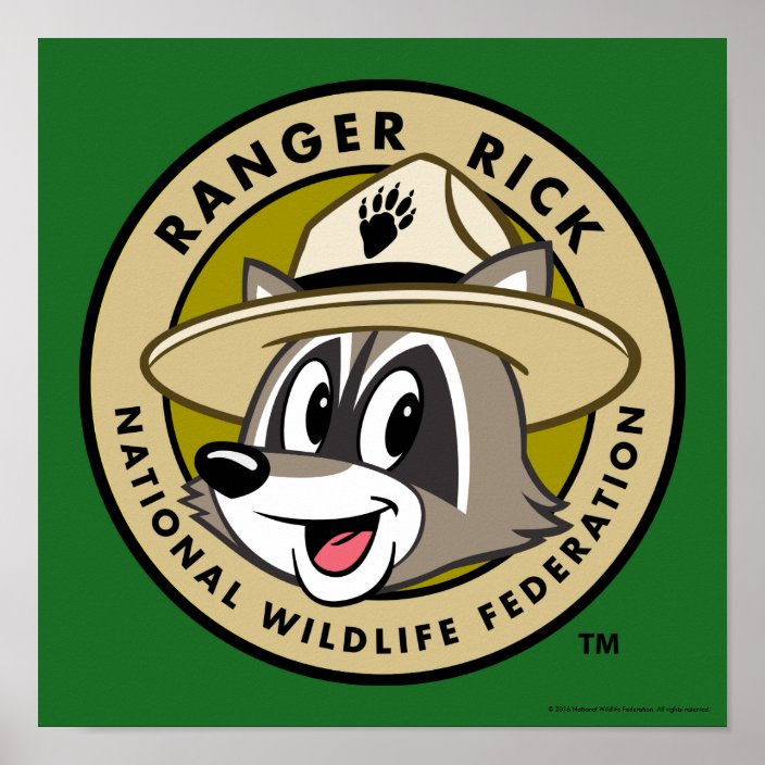 Ranger Rick | Ranger Rick Logo Poster | Zazzle.com