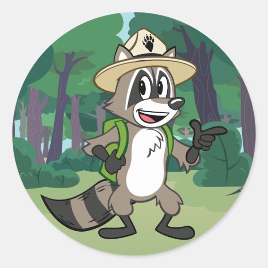 Ranger Rick | Ranger Rick Pointing Classic Round Sticker | Zazzle.com