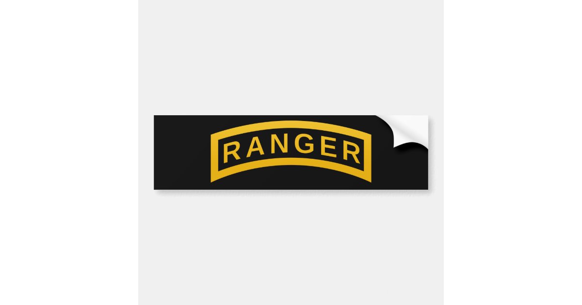 Ranger Tab Bumper Sticker | Zazzle