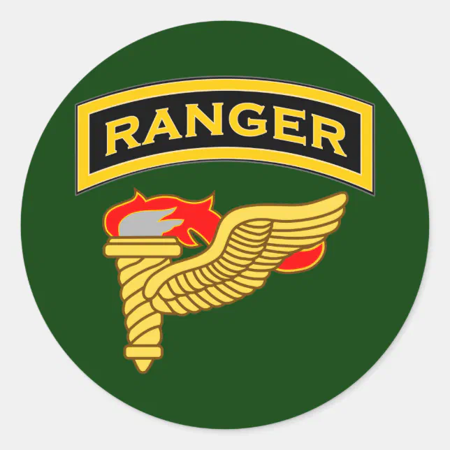 Ranger tab & Pathfinder badge Classic Round Sticker | Zazzle