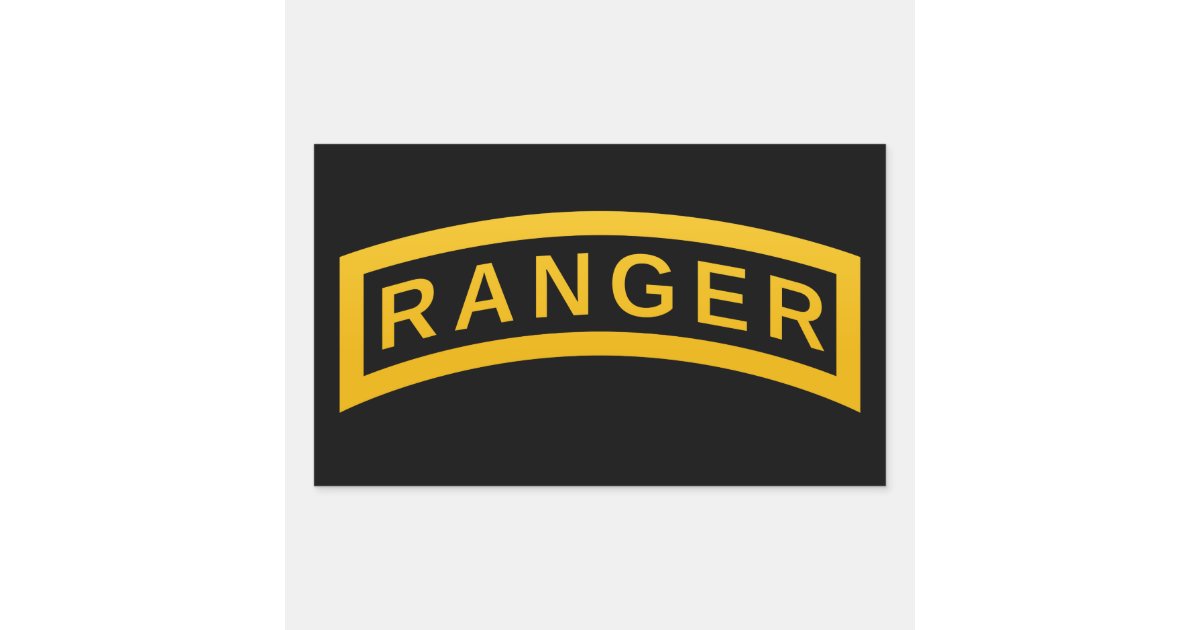 Ranger Tab Rectangular Sticker | Zazzle