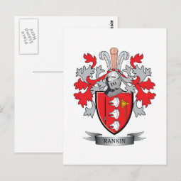 Rankin Family Crest Coat of Arms Postcard | Zazzle
