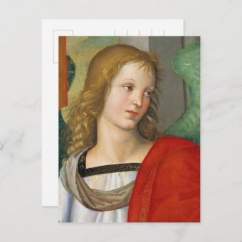 Raphael Angel from the Baronci altarpiece CC0840 Postcard | Zazzle