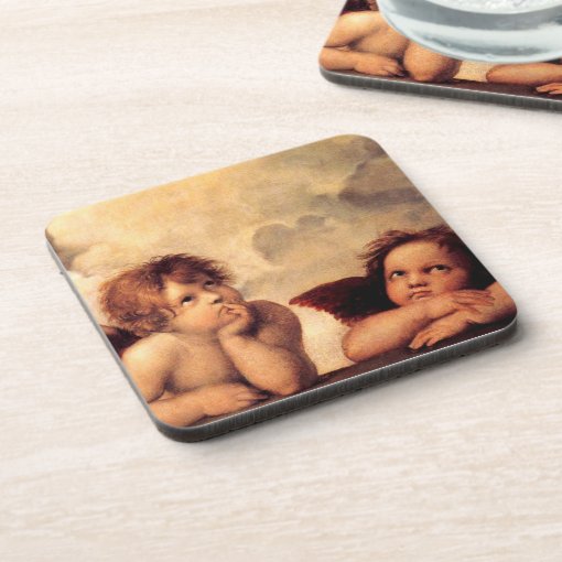 Raphael Cherubs Sistine Madonna Coasters | Zazzle