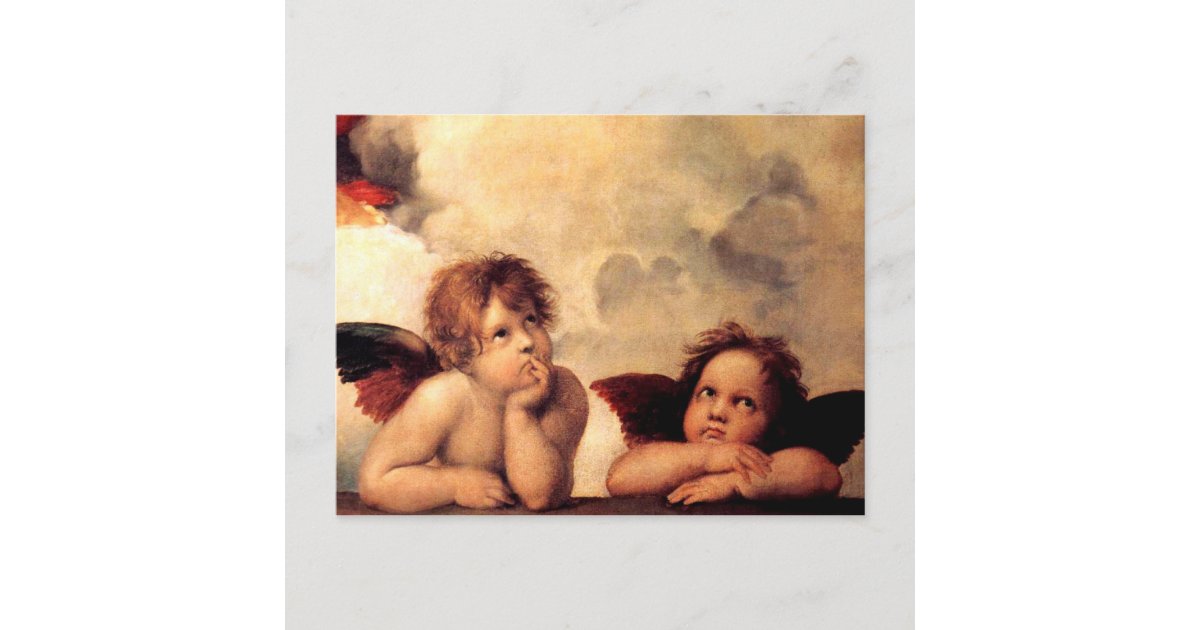 Raphael Cherubs Sistine Madonna Postcard | Zazzle