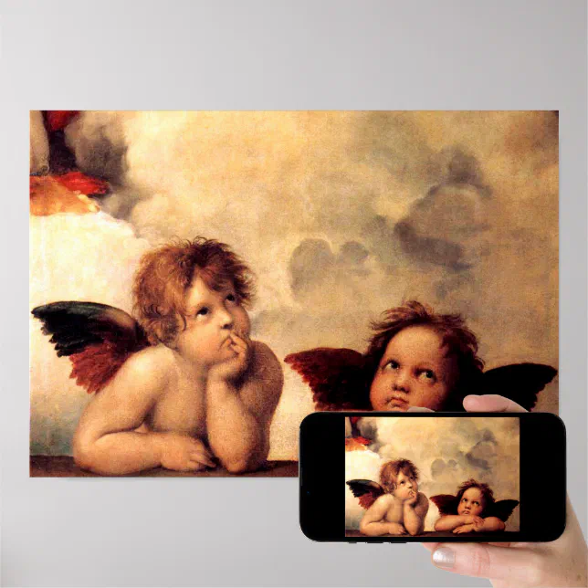 Raphael Cherubs Sistine Madonna Poster | Zazzle