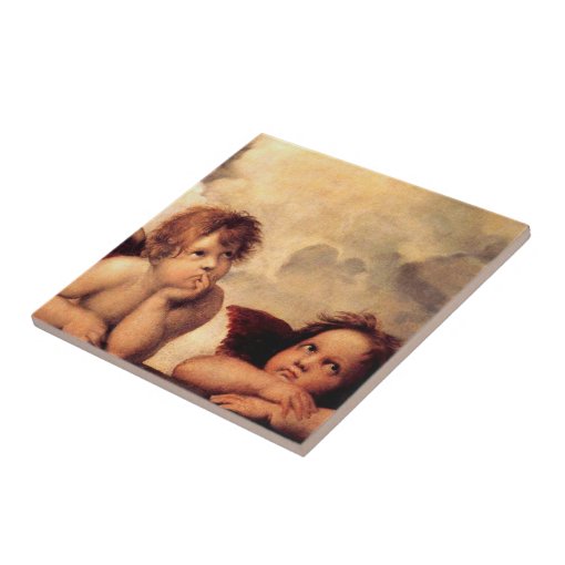 Raphael Cherubs Sistine Madonna Tile | Zazzle
