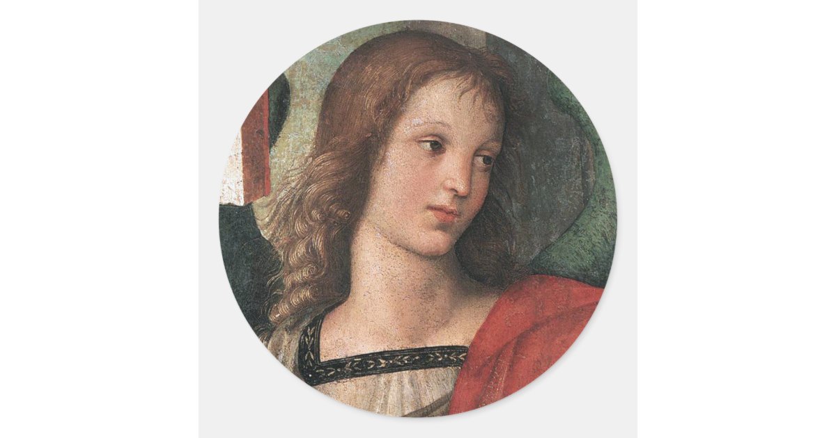 Raphael Christmas Angel Stickers Raffaello Sanzio | Zazzle