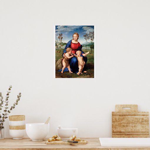 Raphael - Madonna Of The Goldfinch Poster | Zazzle