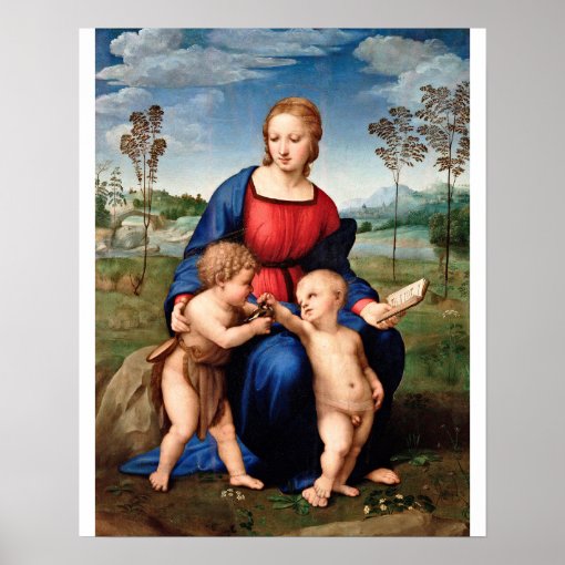 Raphael - Madonna Of The Goldfinch Poster | Zazzle