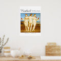 Raphael Restored Classic The Three Graces Painting Poster | Zazzle