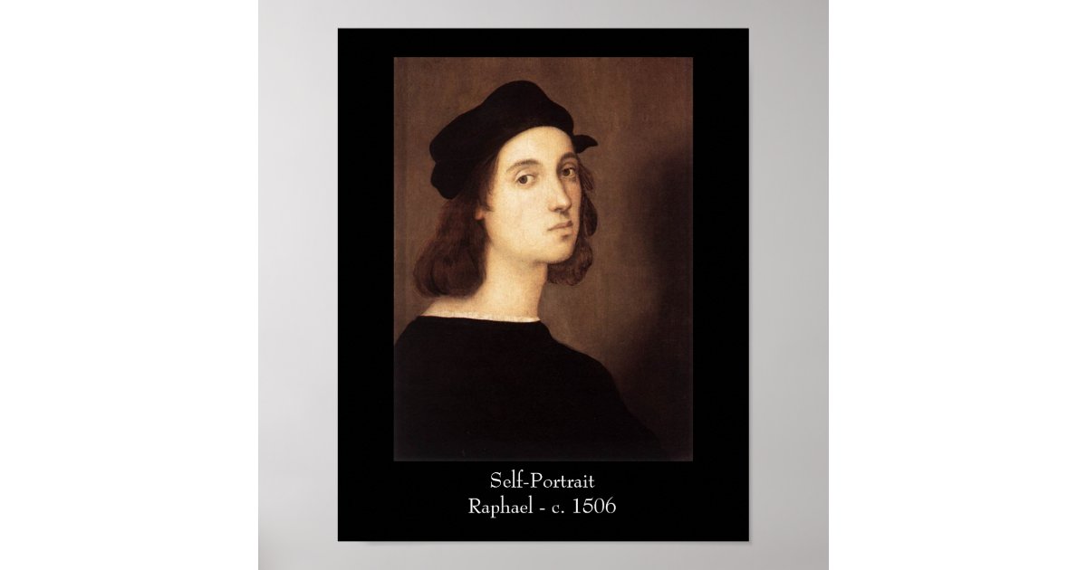 Raphael Self-Portrait Poster Print | Zazzle