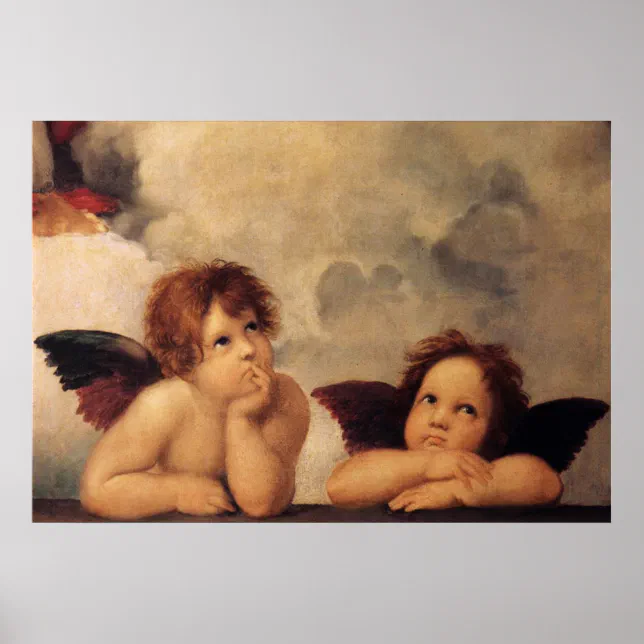 Raphael,Sistine Cherub Poster | Zazzle